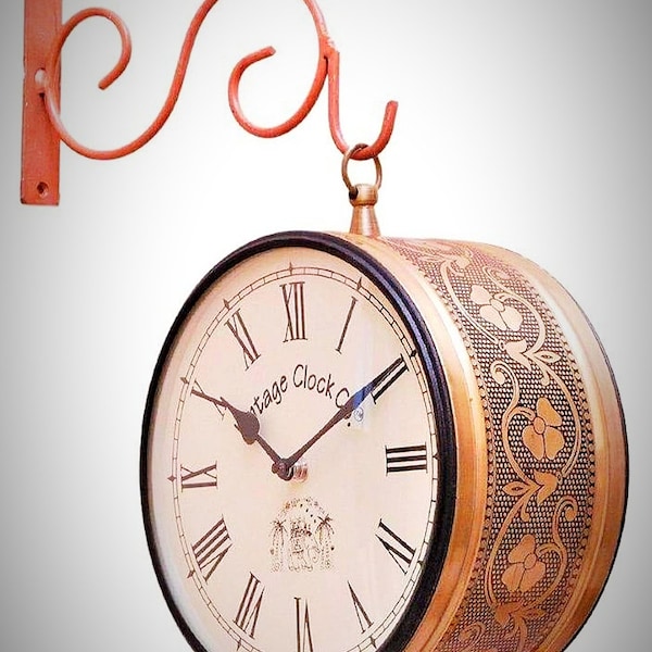 Hanging Double Sided Wall Clock - Etsy