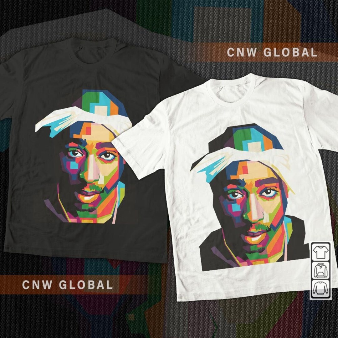 Tupac Shakur Rap Shirt 2pac WPAP Style Tupac Classic Vintage - Etsy