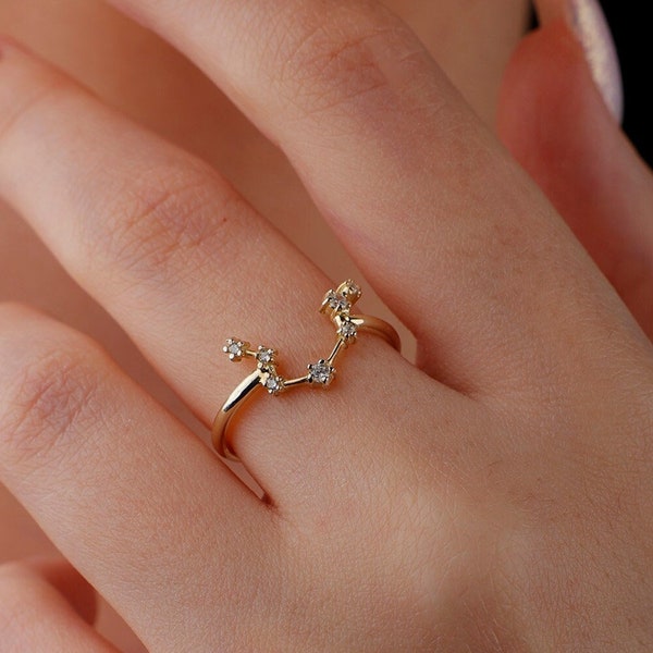 Zodiac Constellation Ring - Etsy