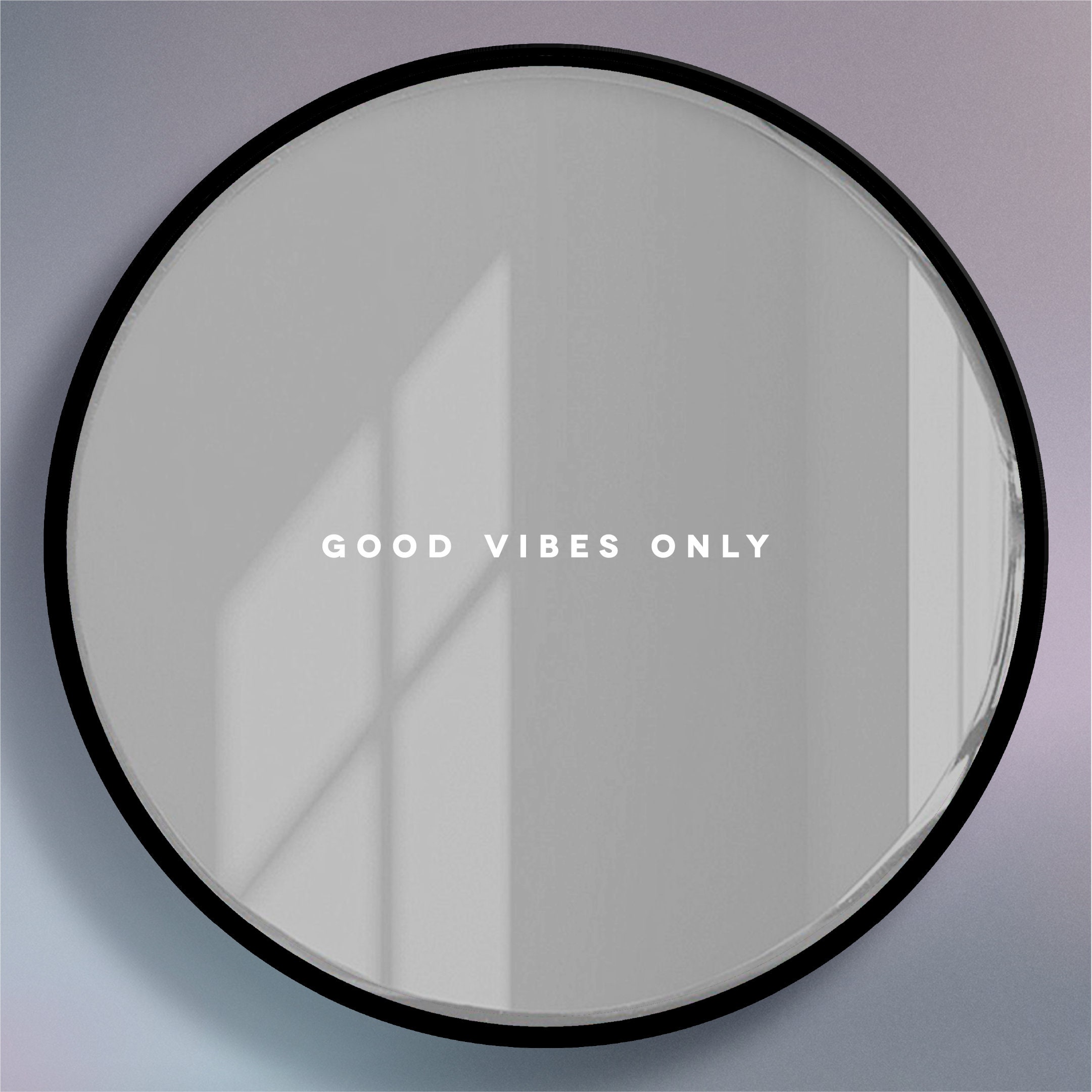 Good Vibes Only Premium Mirror Mantra Decal Sticker, Affirmation Mirror ...