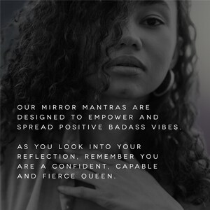 Good Vibes Only Premium Mirror Mantra Decal Sticker, Affirmation Mirror ...