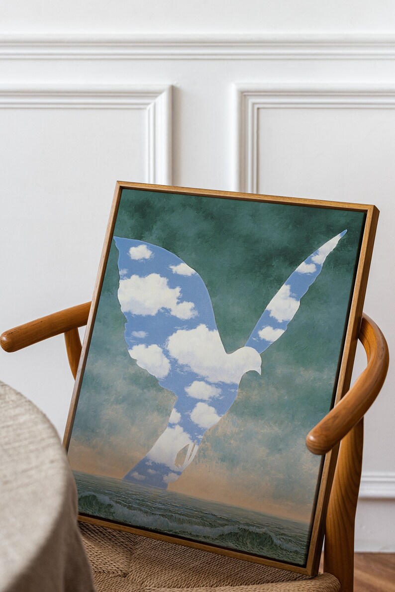 René Magritte La Grande Famille-bird Canvas Wall Art Canvas - Etsy Australia