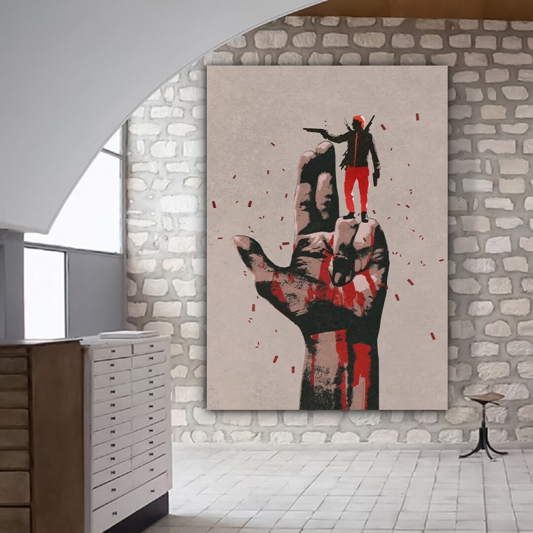 Finger Gun Poster Gun Sign Poster Guns up Hand Sign - Etsy