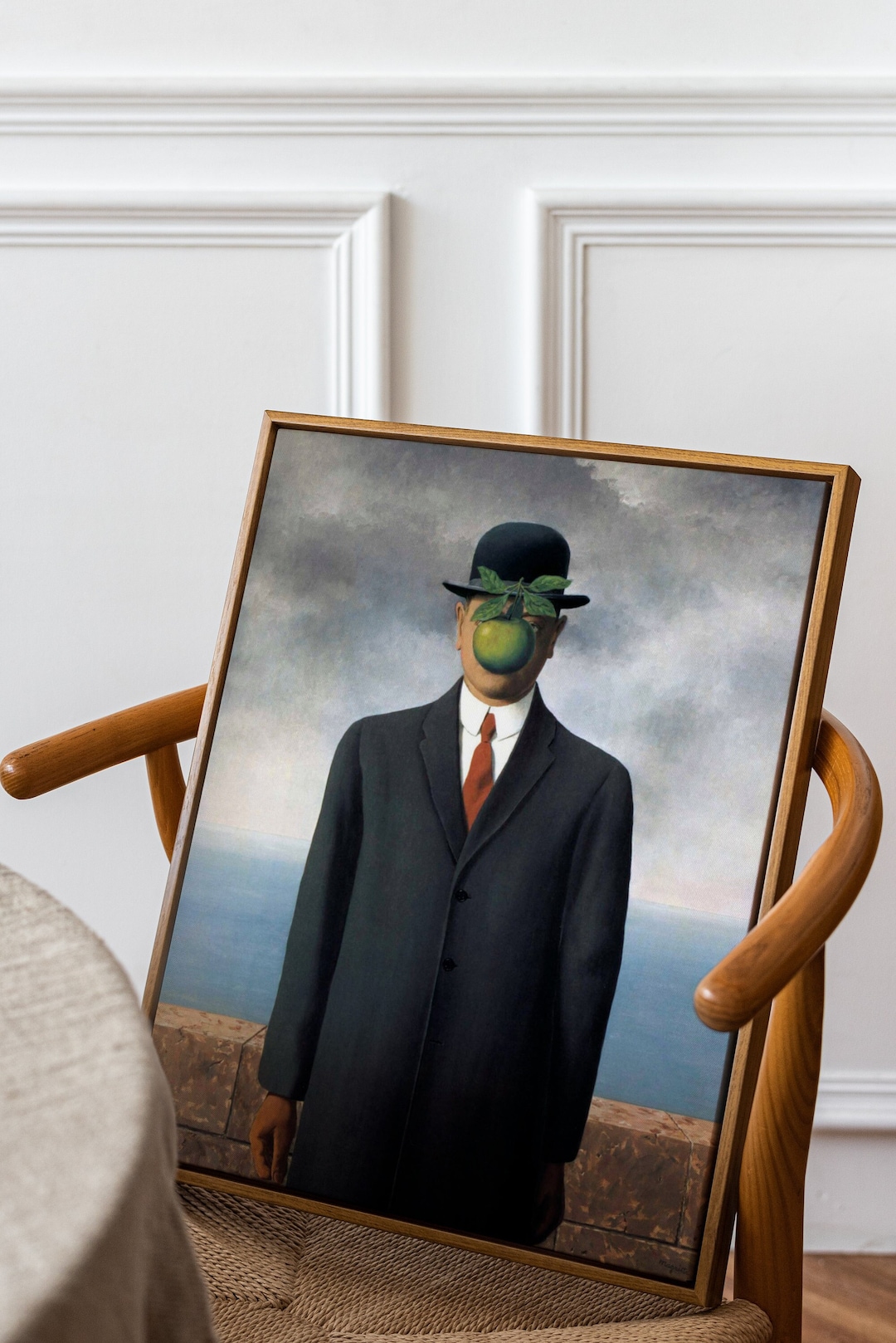 René Magritte, René Magritte, the Son of Man, Green Apple on Face ...