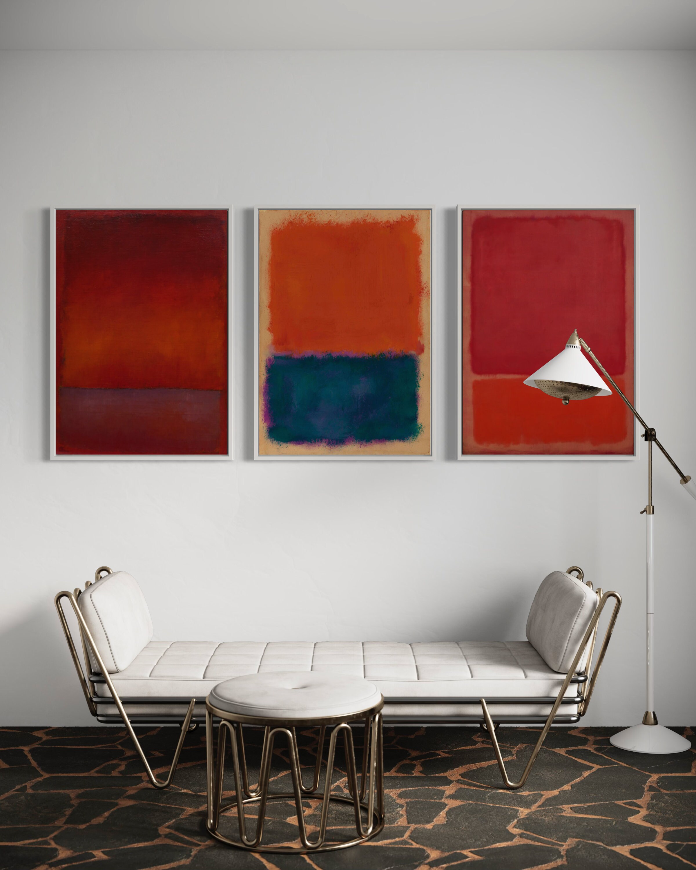 Mark Rothko Canvas Art, Set of 3 Abstract Prints, Colorful Wall Decor ...