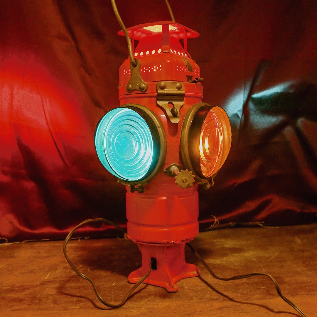 Rare Vintage Adlake Chicago Railroad Lamp: Authentic Antique - Etsy