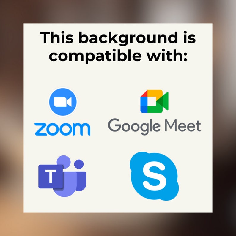 Logo Background Office Wall Personalized Virtual Background Virtual ...
