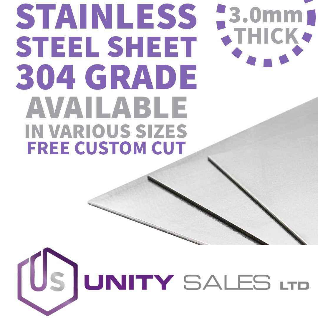 3.0mm Stainless Steel Sheet 304 Grade DP1 Available in Various Sizes ...