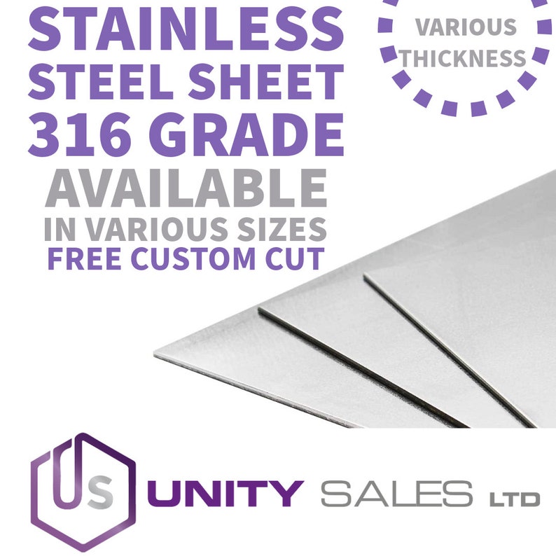 Stainless Steel Sheet 316 DP1 - Available in Various Sizes - Sheet ...