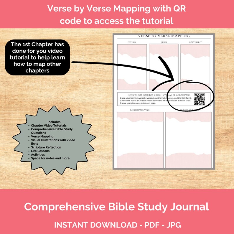 Comprehensive Bible Study Journal: Book of Colossians, Women Bible ...