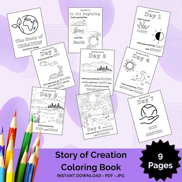 7 Days Creation Craft - Etsy