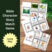Bible Character Story Match, Bible Trivia Printable Cards, Kids Bible ...