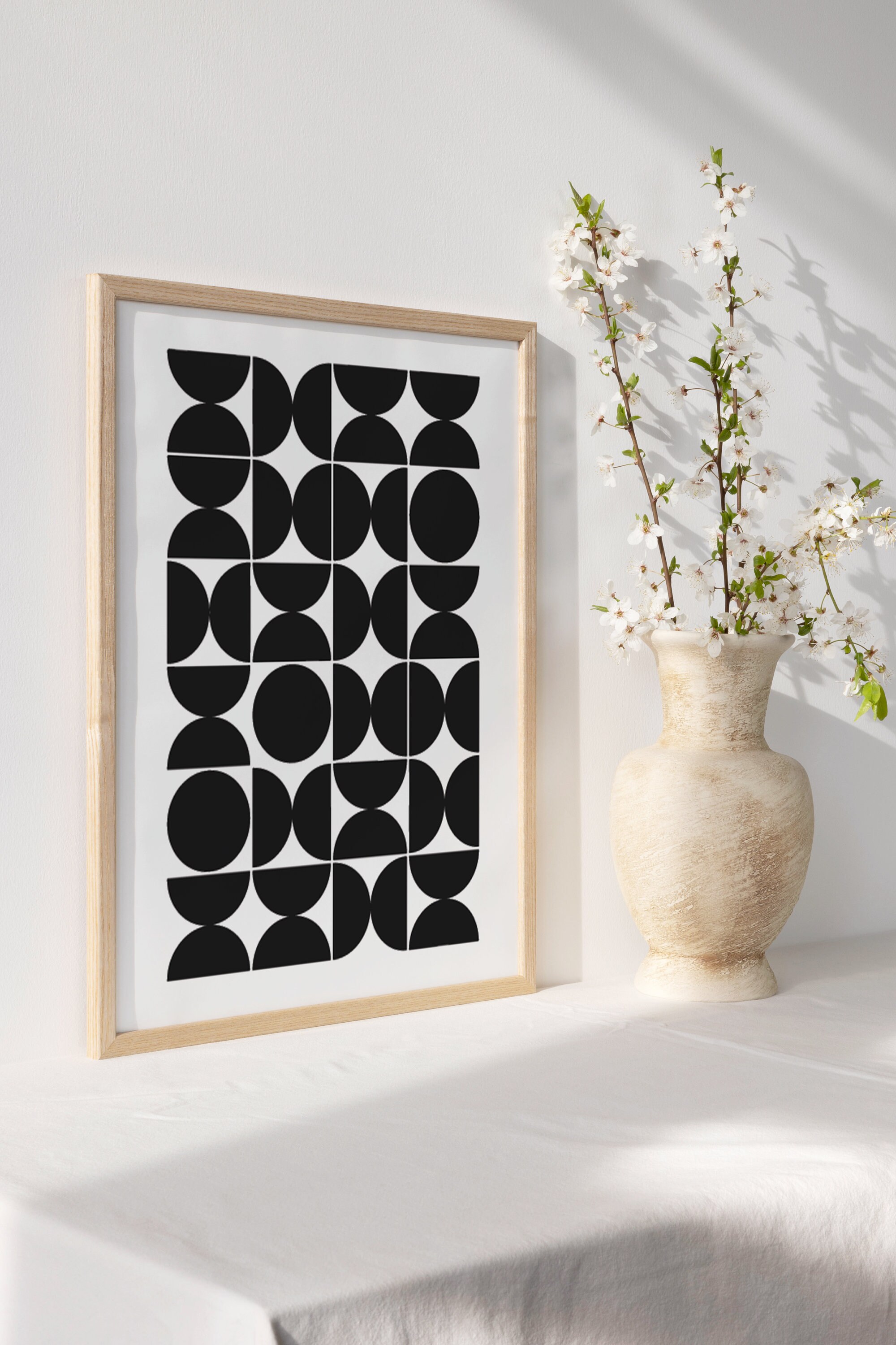 Mid Century Modern Architecture Poster, Bauhaus Exhibition Wall Art ...