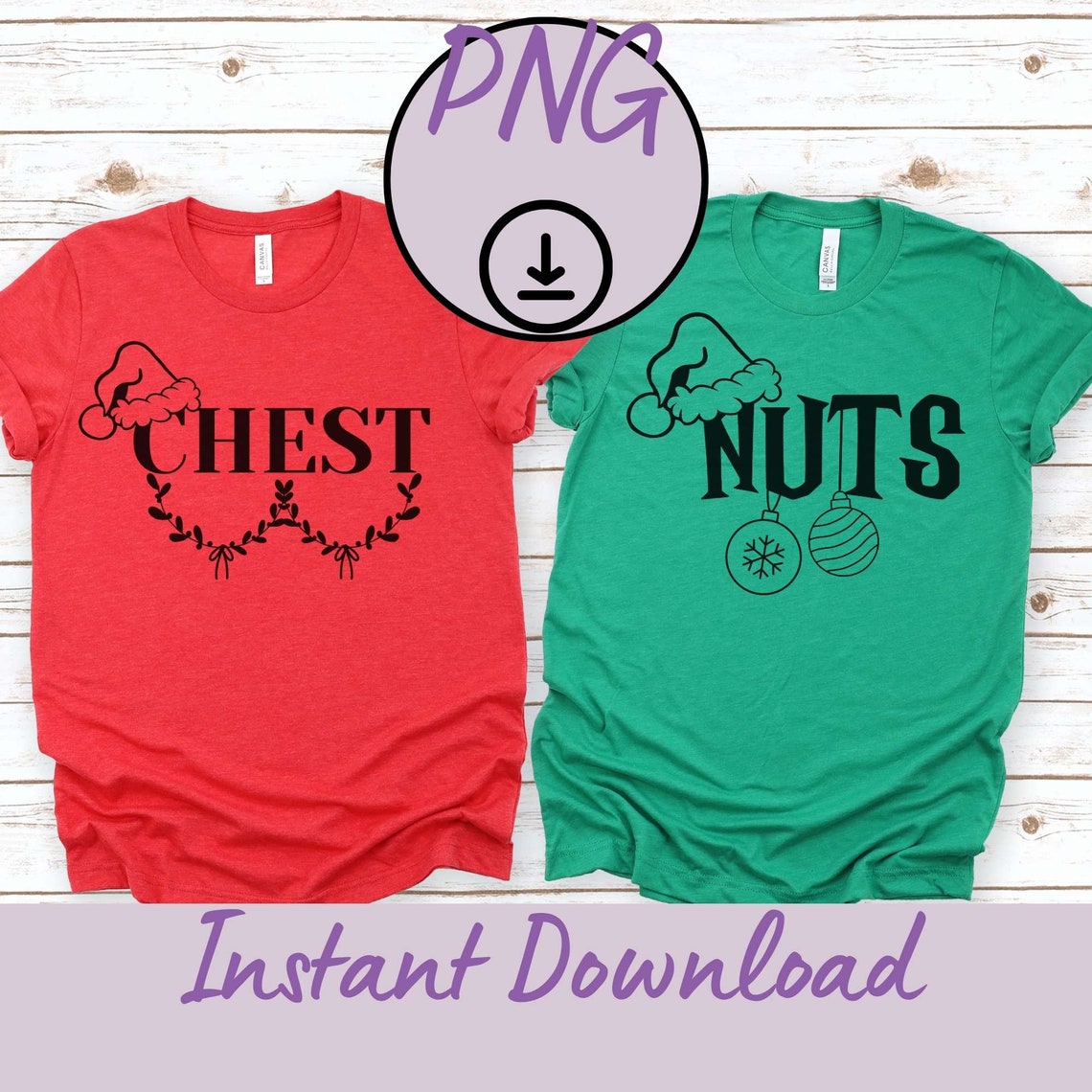 Chest Nuts SVG Funny Adult Christmas SVG Humorous Gift Design Clipart ...