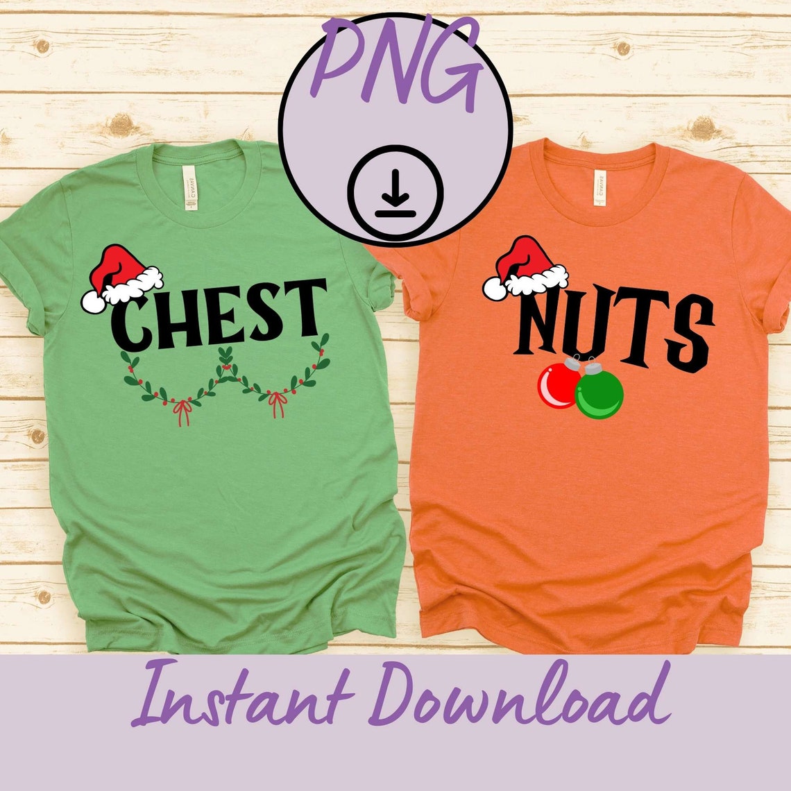Chest Nuts SVG Funny Adult Christmas SVG Humorous Gift Design Clipart ...