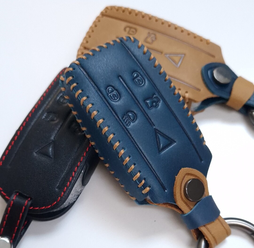 Leather Cover for Jaguar Key XF XK XKR X S E F Type Remote Smart Key ...