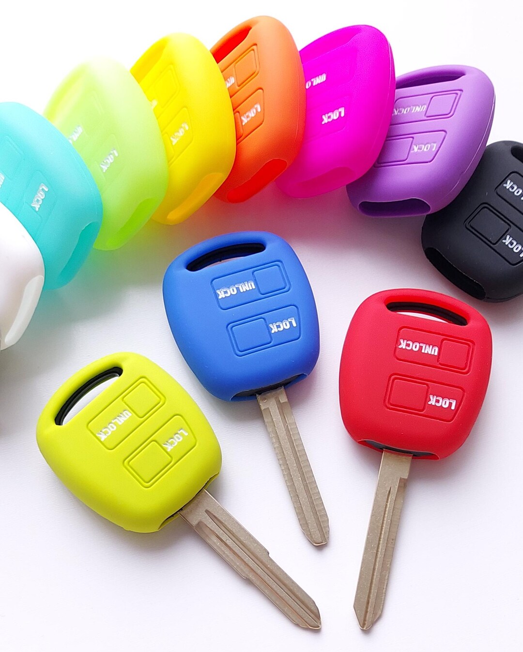 Key Cover for TOYOTA Avensis Corolla Celica Rav 4 Yaris MR2 Hiace Echo ...