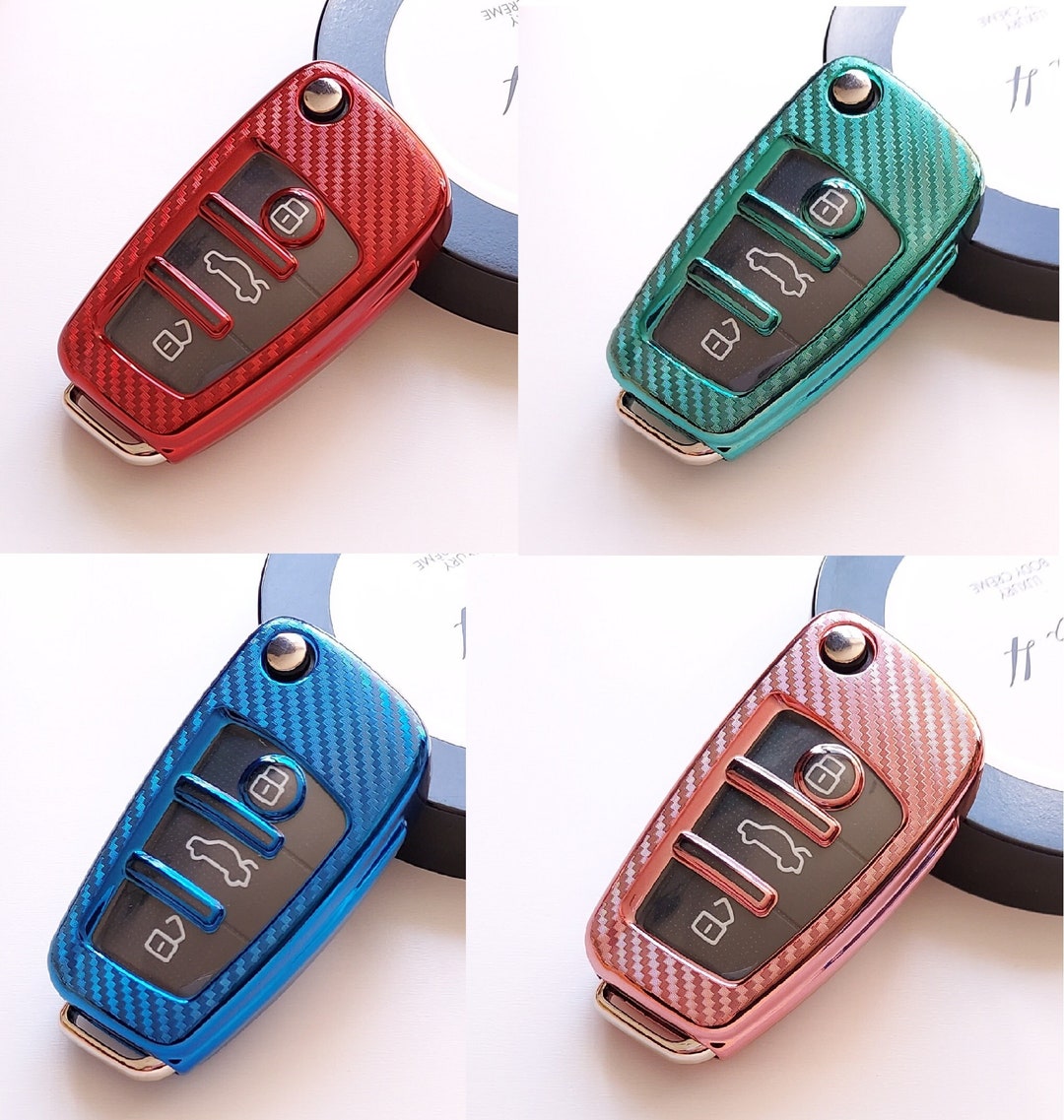 For AUDI Key Cover A1 A3 S3 A4 S4 A5 S5 A6 S6 TT Q5 Q7 R8 Case Remote ...