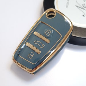 For AUDI Key Cover A1 A3 S3 A4 S4 A5 S5 A6 S6 TT Q5 Q7 R8 Case Remote ...