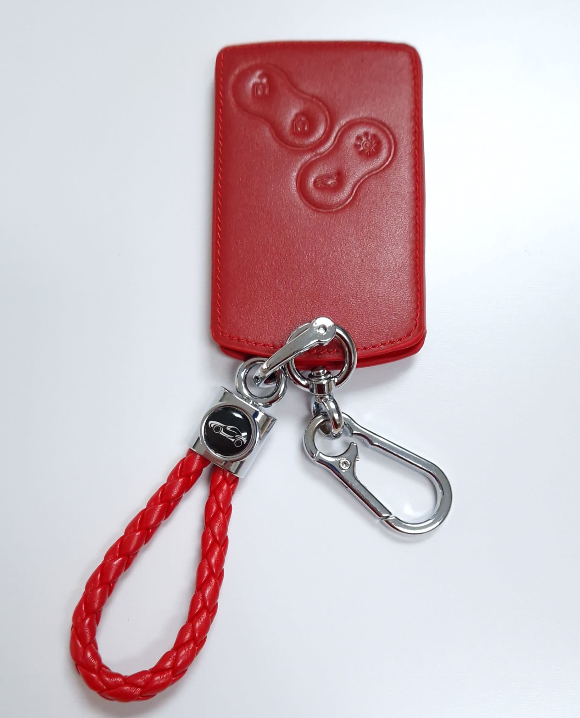 Leather Key Cover for RENAULT Duster Koloes Captur Clio Logan Scenic ...