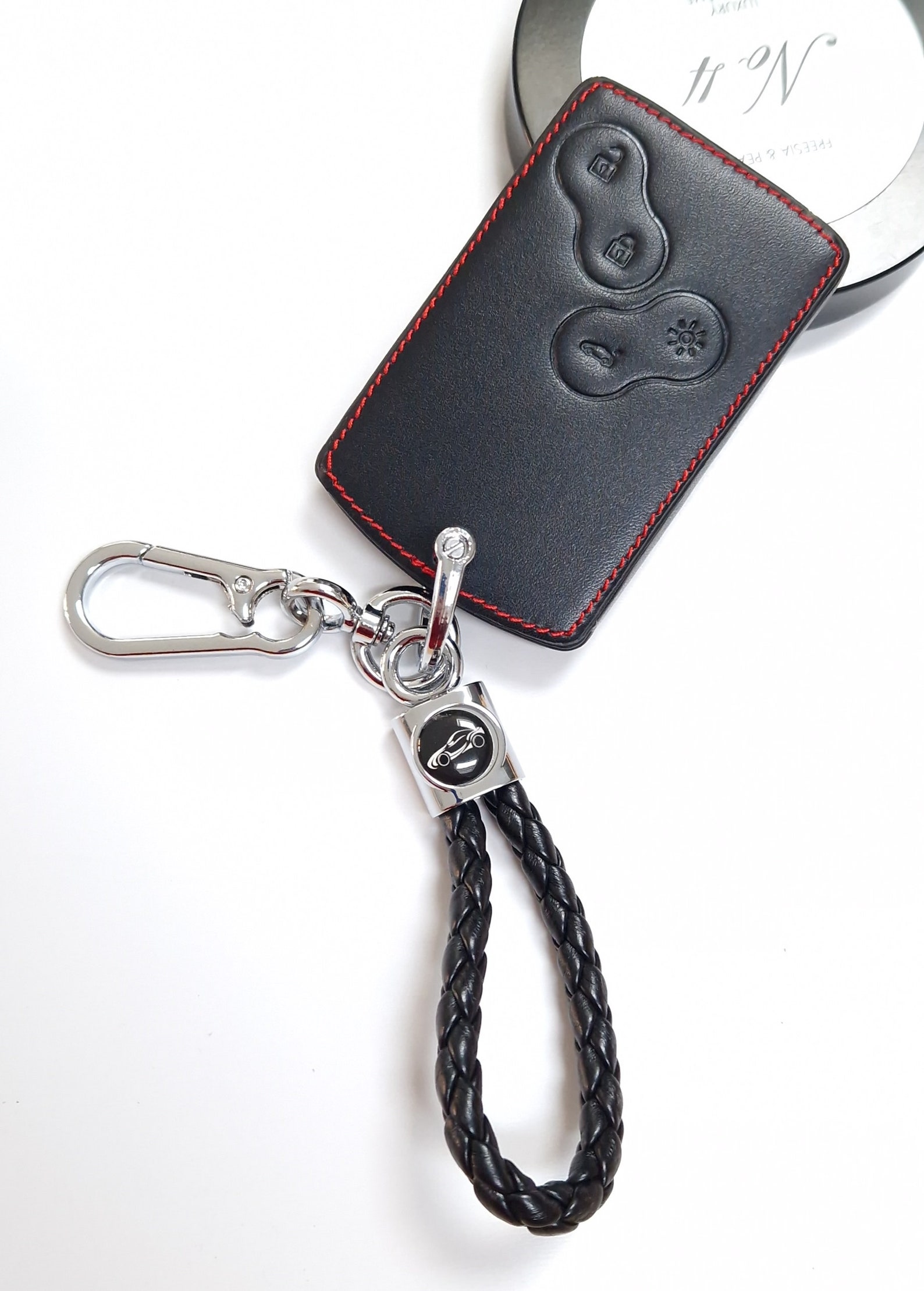 Leather Key Cover for RENAULT Duster Koloes Captur Clio Logan Scenic ...