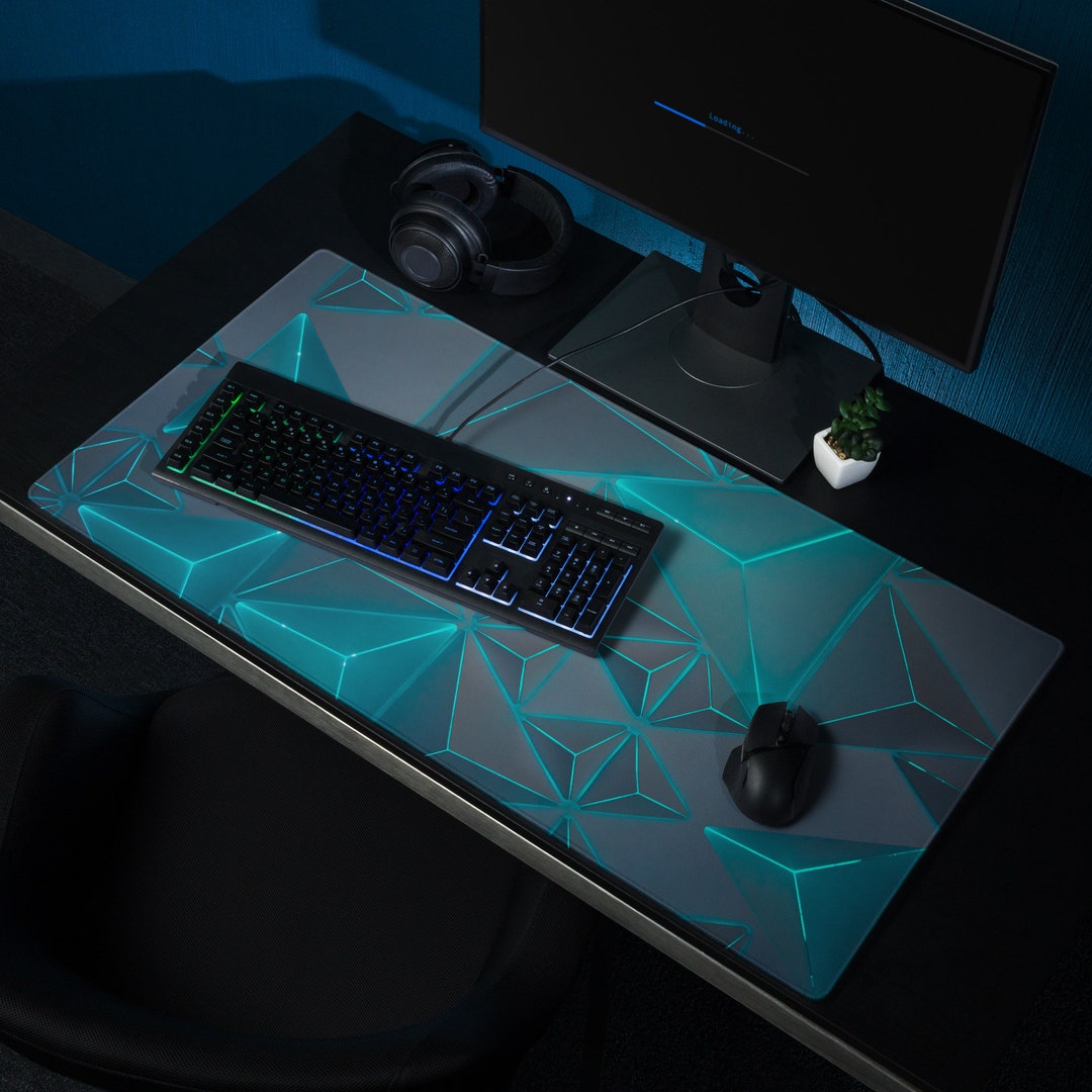 Technology Desk Mat, XL Gaming Mousepad, Nonslip Base, Vibrant ...