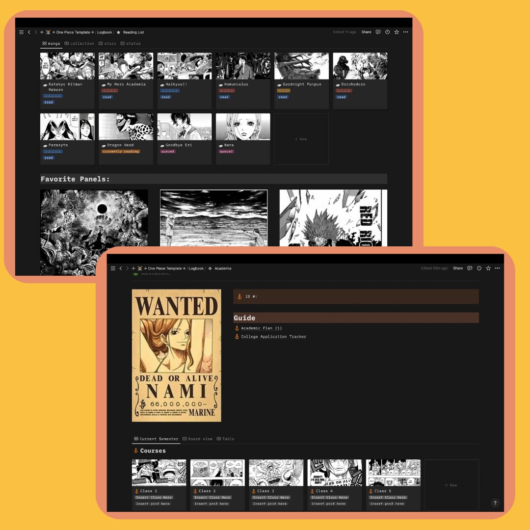 Anime Notion Template - Etsy