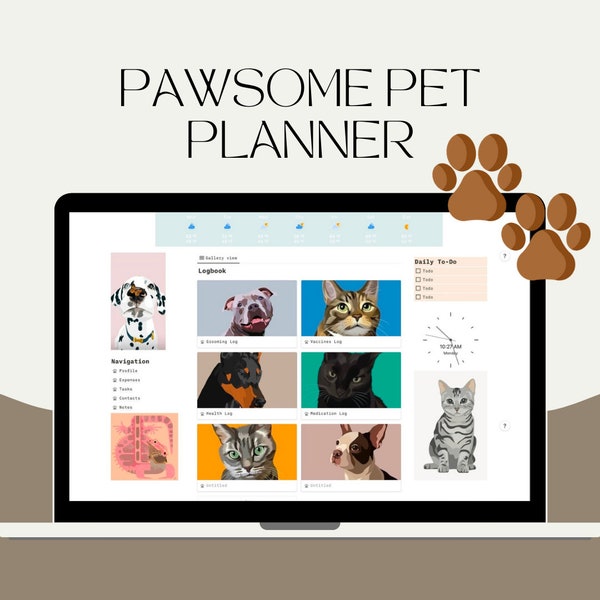 Pet Planner - Etsy