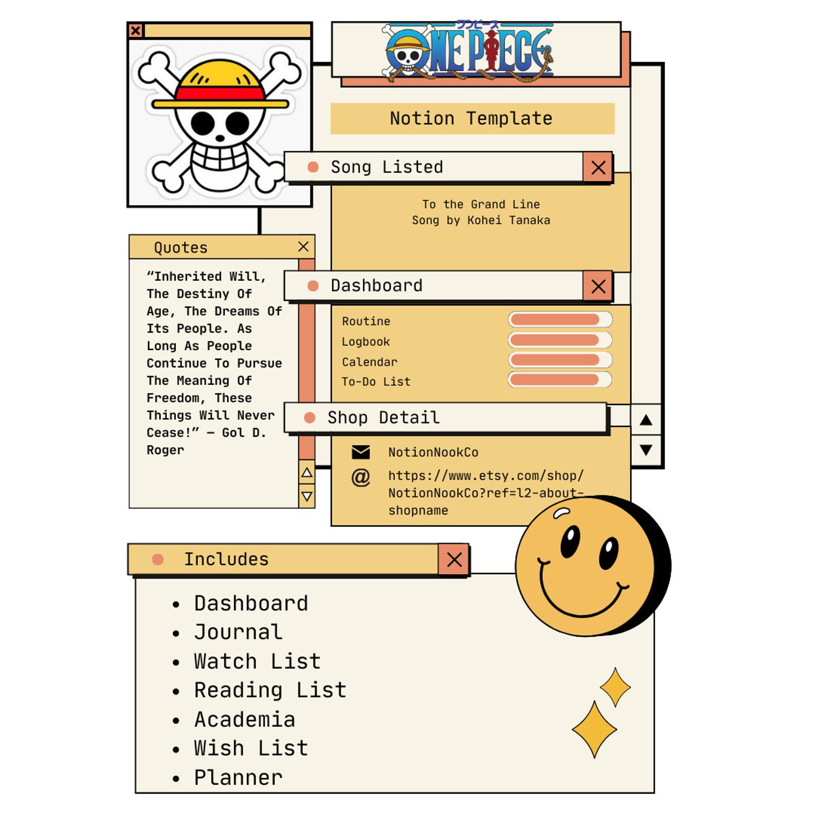 Anime Notion Template - Etsy