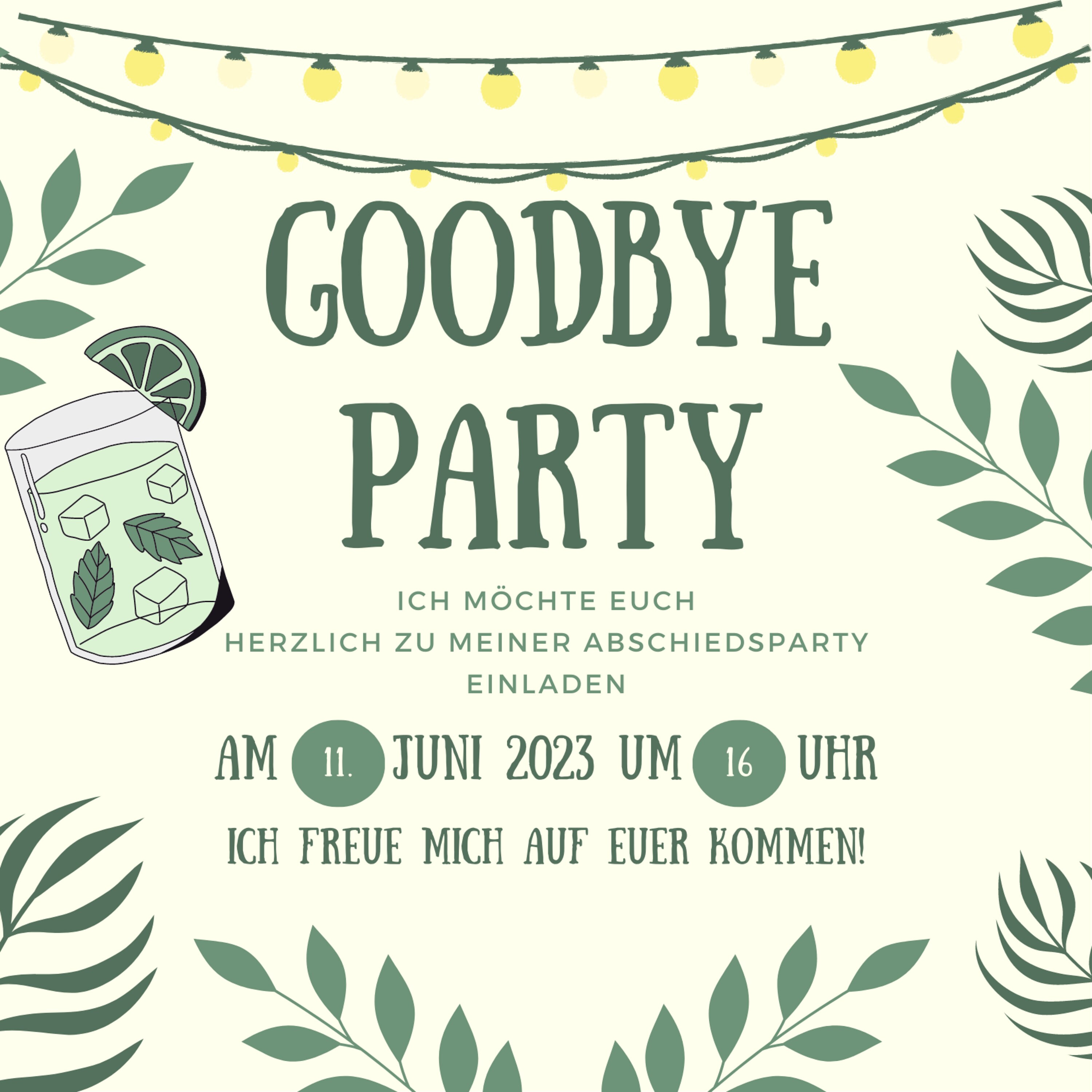 Goodbye Party Invitation | Ecard | Digital Invitation | Online ...
