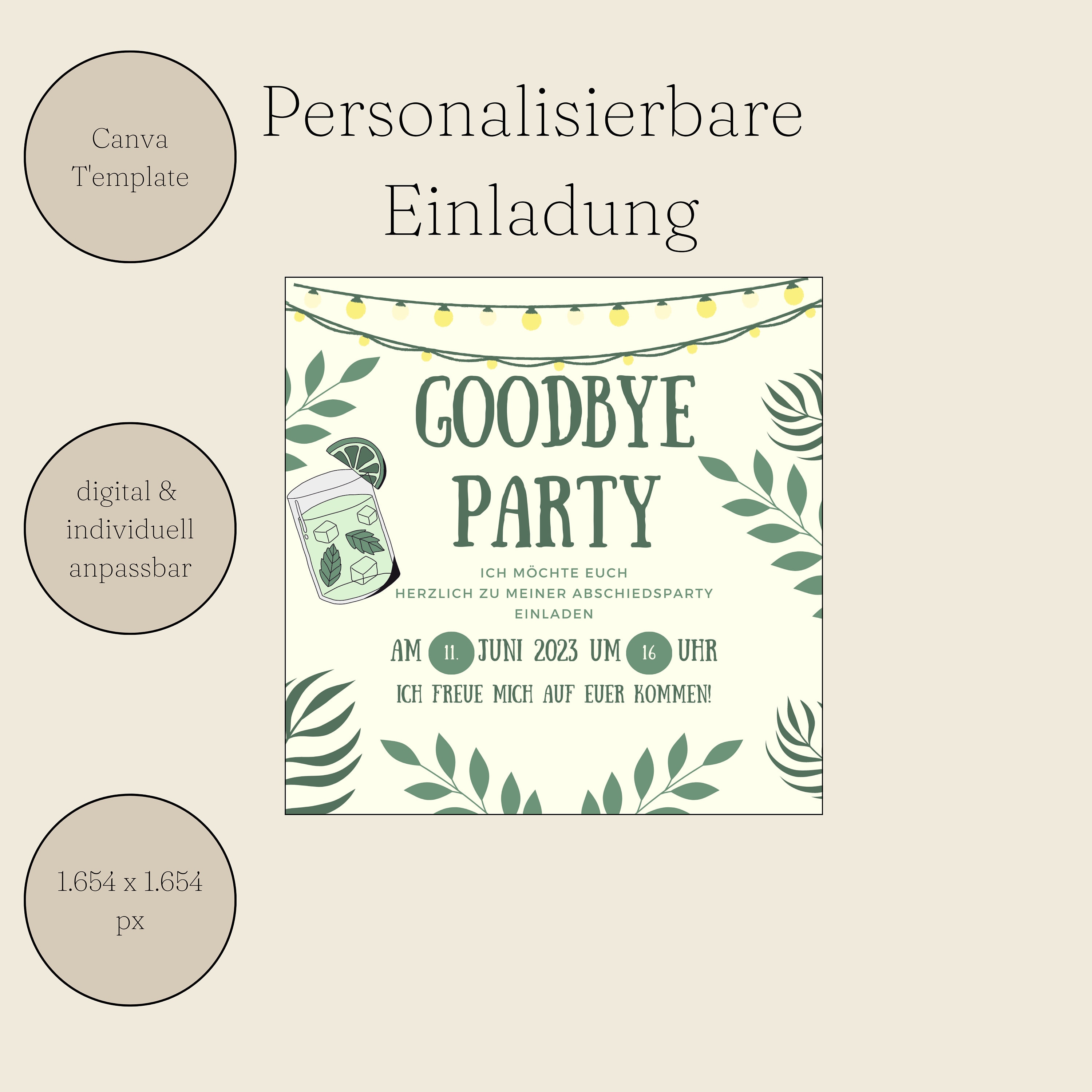Goodbye Party Invitation Ecard Digital Invitation Online - Etsy