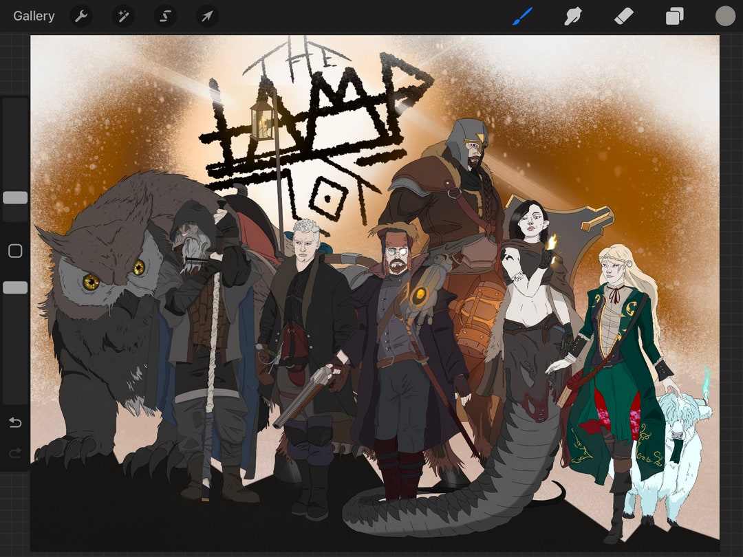 Fantasy/ D&D Party Line-up Artwork Commissions - Etsy