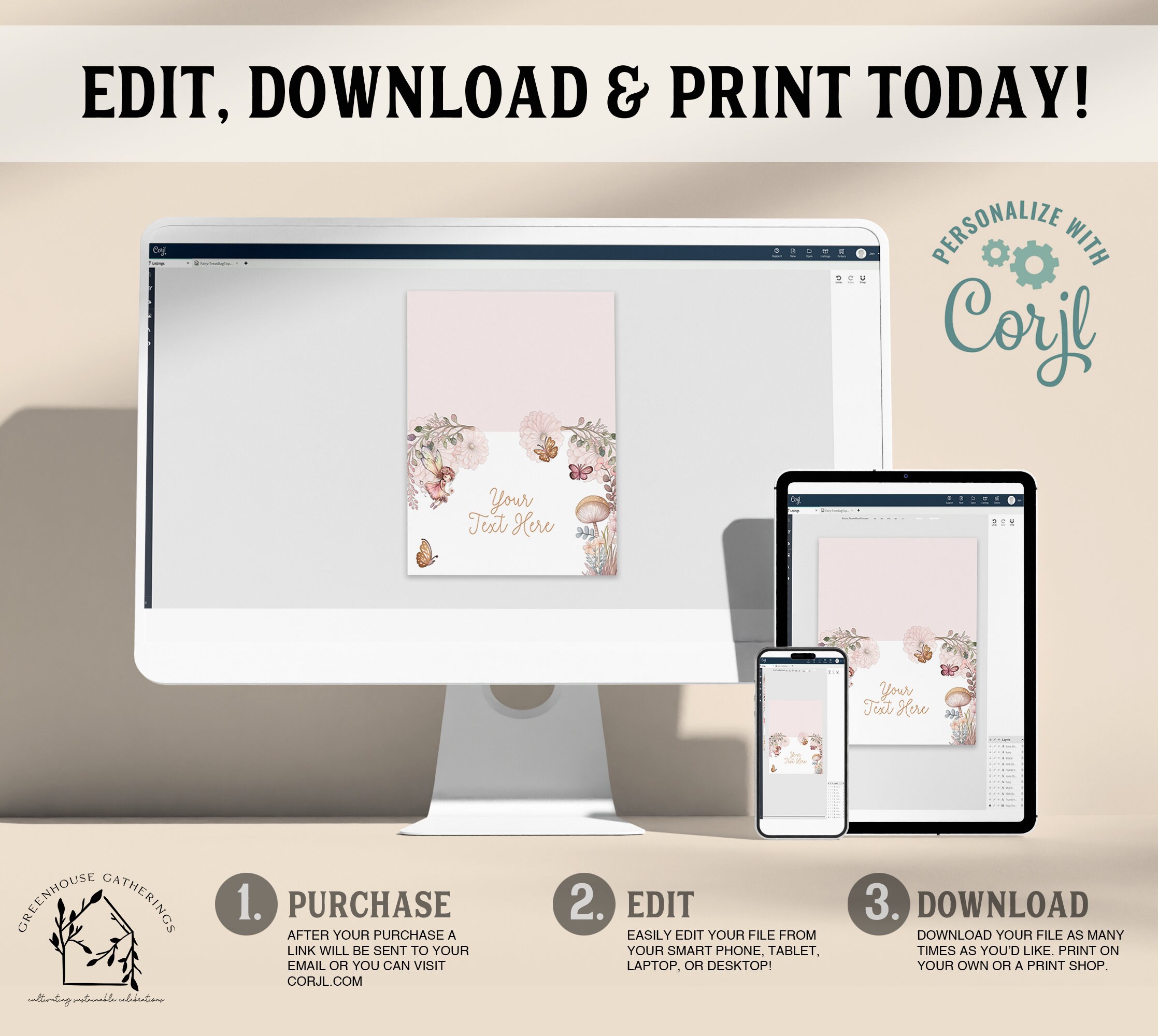 Editable Fairy Food Tent Cards Folded Food Labels Enchanted Magical ...