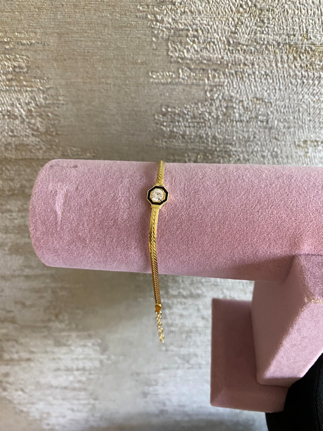Italian Snake Chain Moissanite Stone Bracelet - Etsy