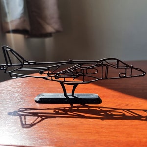 Gift for Harrier GR7 Fighter Pilot Plane Silhouette Desk Art, Jet ...