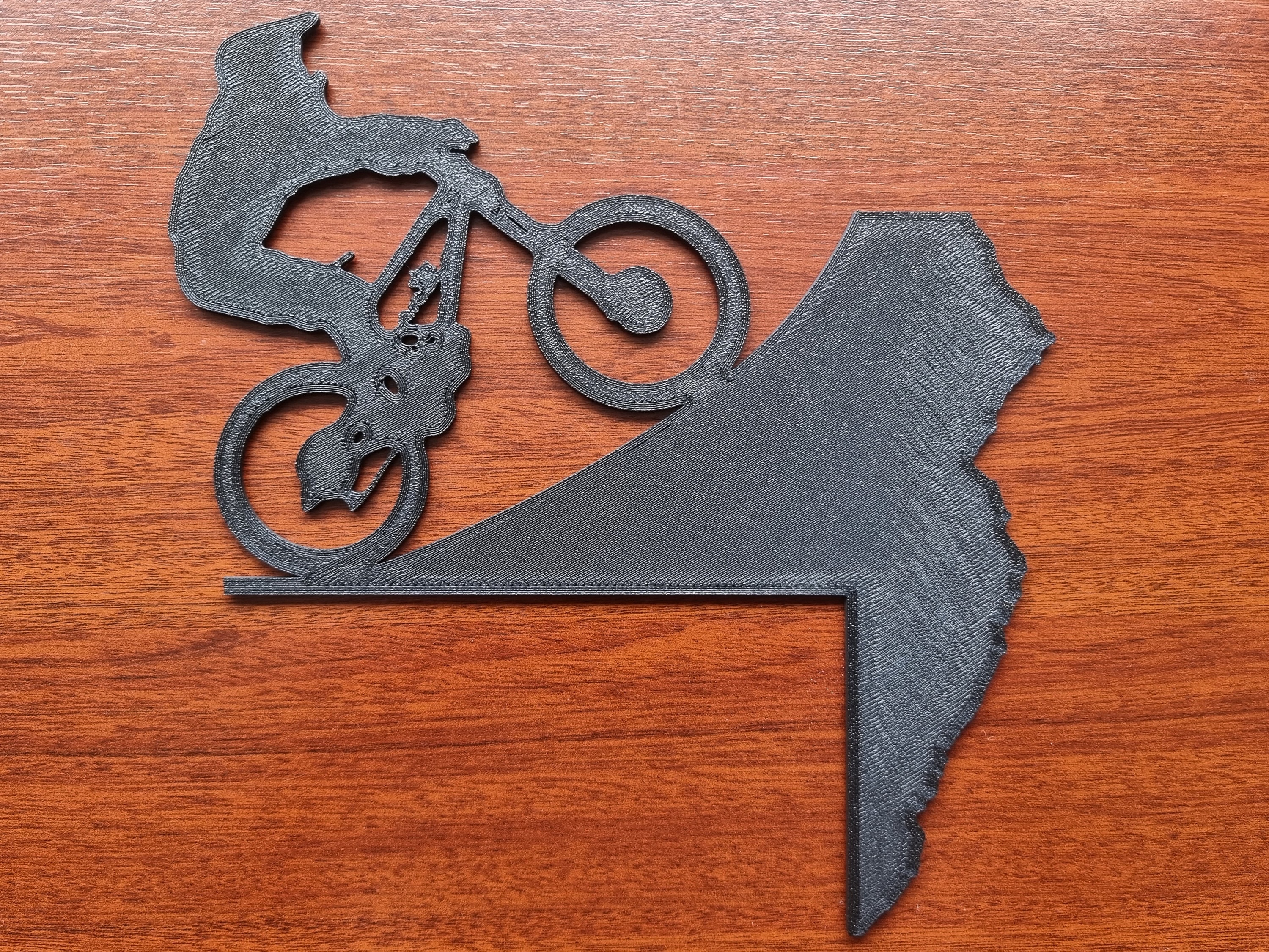Mountain Biker Jumping Door Topper Decoration | Biking Downhill Decor ...