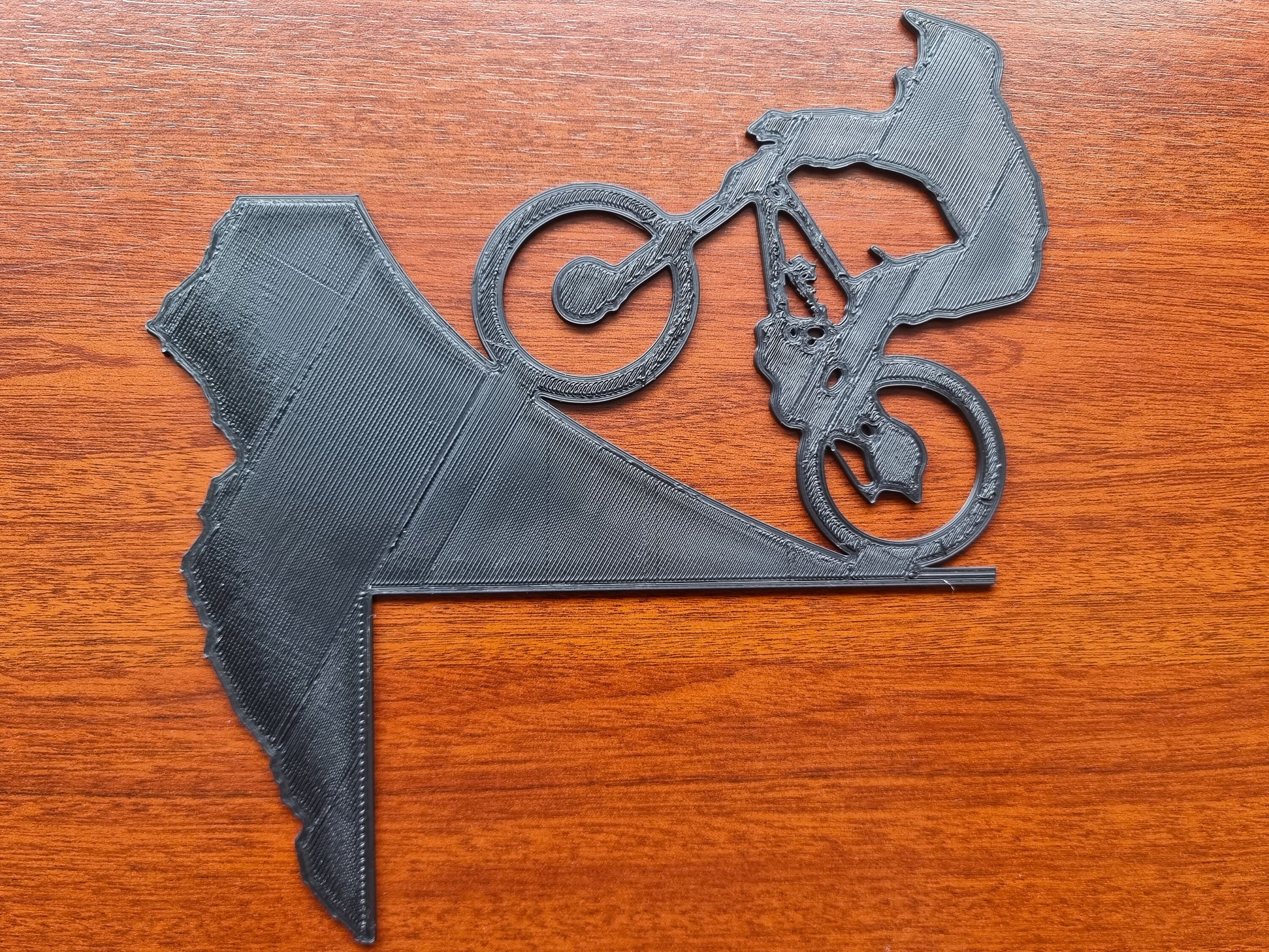 Mountain Biker Jumping Door Topper Decoration | Biking Downhill Decor ...