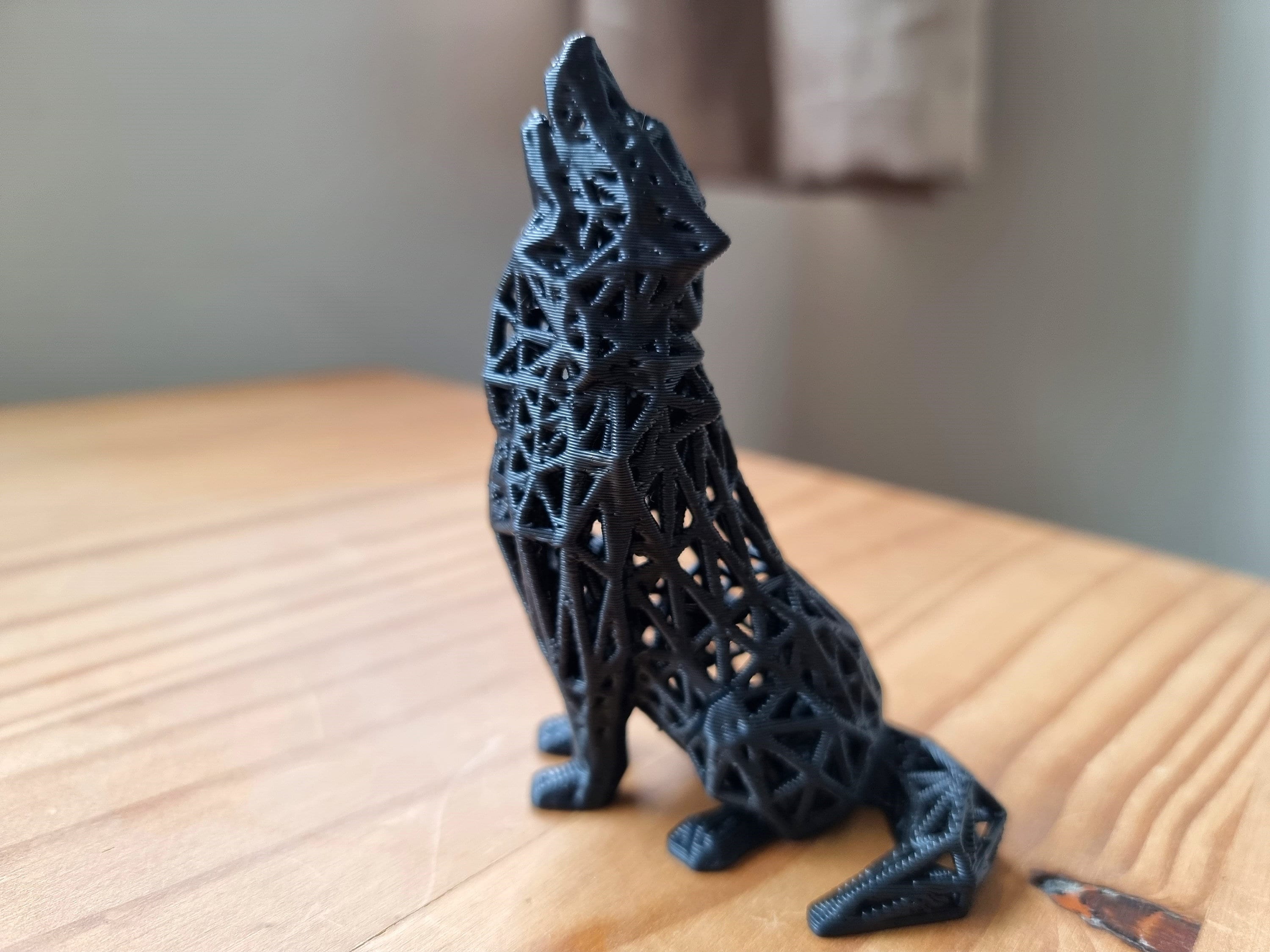 Voronoi Wolf Statue / Wild Animal Sculpture / Geometric Beast - Etsy