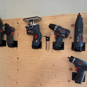 Tool Wall Holders for Bosch Professional 12V / 10.8V Battery Mounts GSR ...