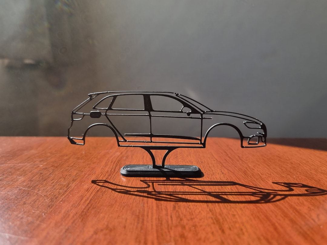 Gift for Audi RS3 Driver Silhouette Desk Art, Car Guy Birthday Wall Art ...