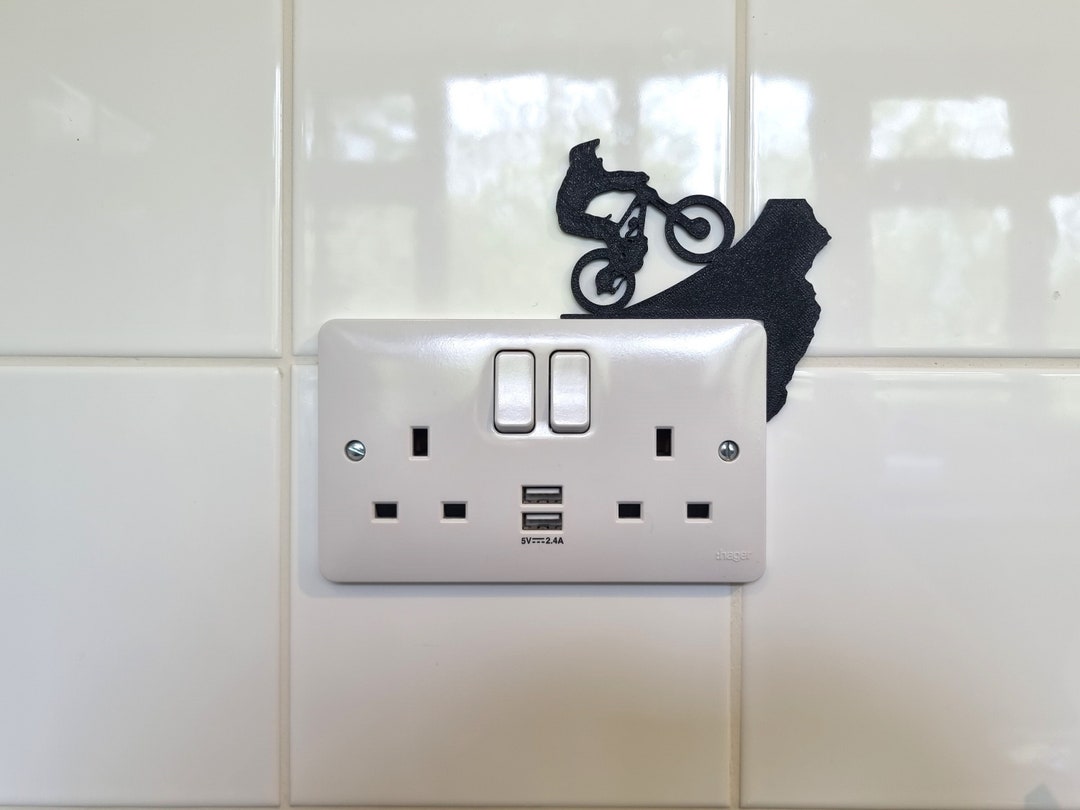 Mountain Biker Jumping Light Switch Decoration | Biking Downhill Outlet ...