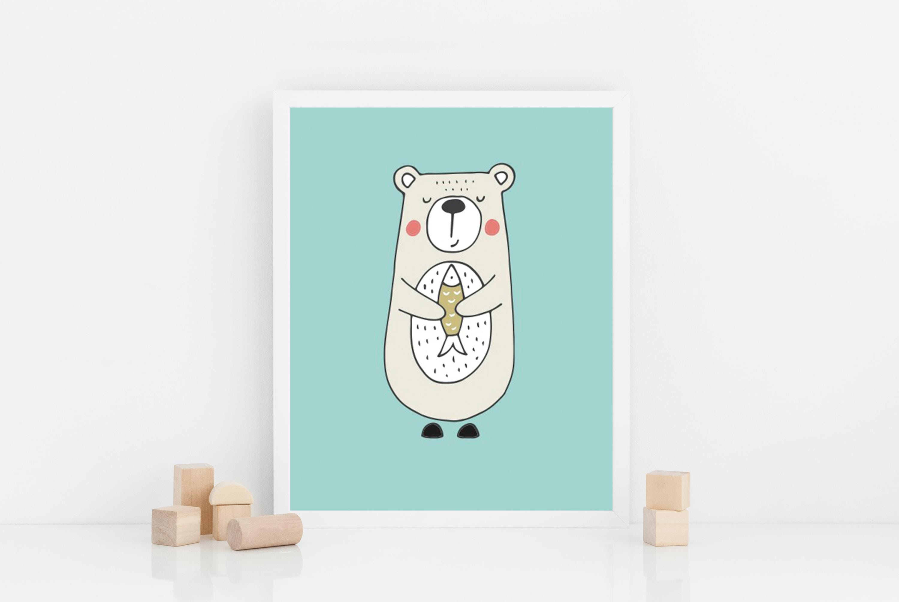 6 Kid's Posters Wall Art Poster Poster Print Nursery Decor Kid's Forest ...