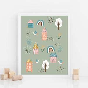 8 Kid's Posters | Wall Art Poster | Poster Print | Nursery Decor | Kid ...