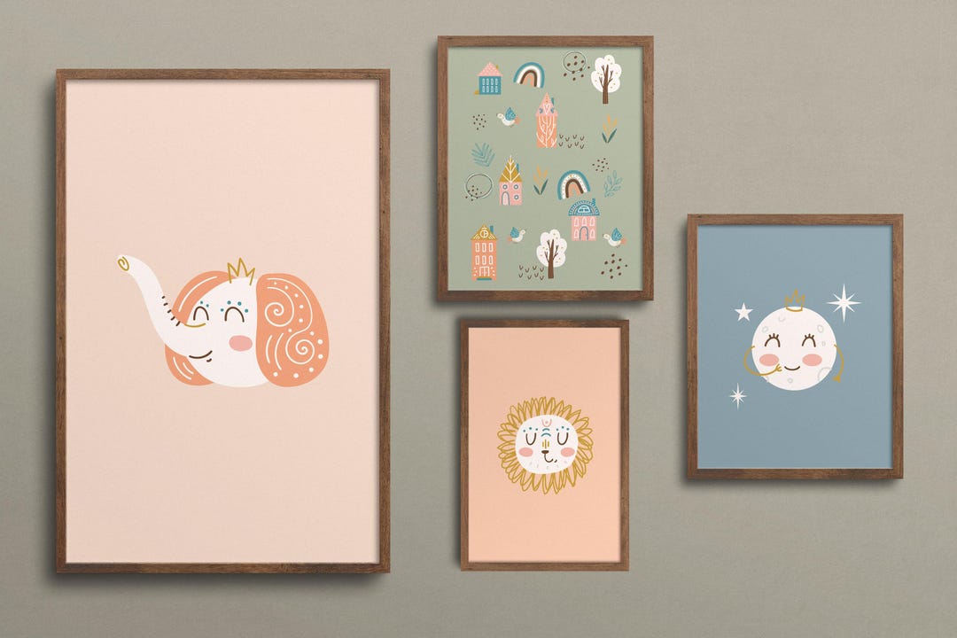 8 Kid's Posters | Wall Art Poster | Poster Print | Nursery Decor | Kid ...