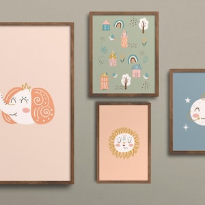 8 Kid's Posters | Wall Art Poster | Poster Print | Nursery Decor | Kid ...