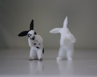Cute Bunny STL File for 3D Printing - Etsy