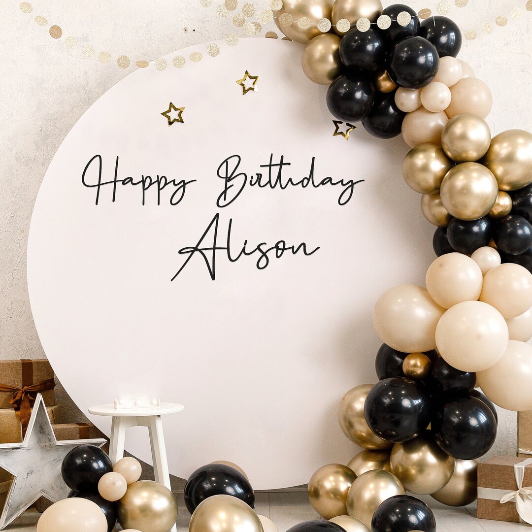 First Birthday Party Sign, Custom Birthday Sign, Happy Birthday Wood ...