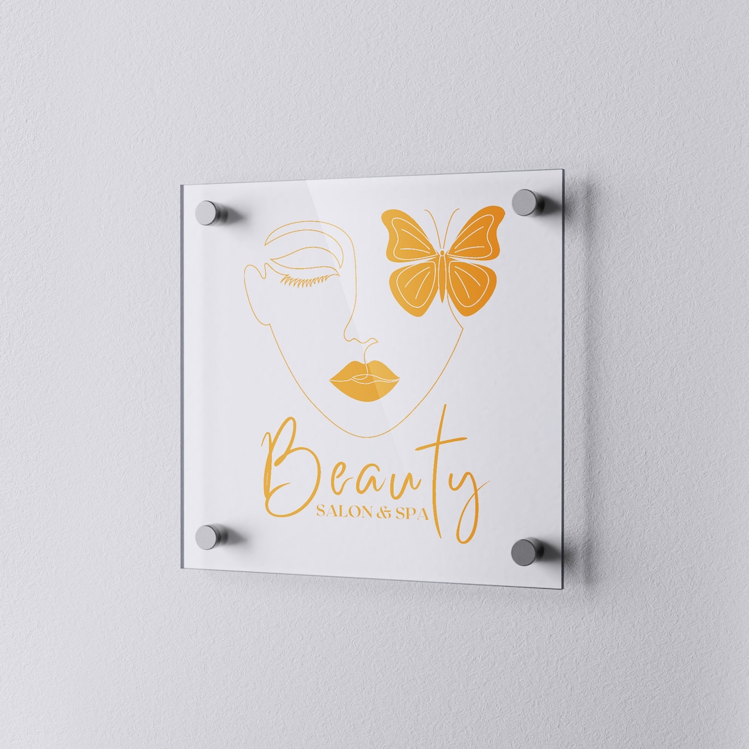 Acrylic Logo Sign Acrylic Office Sign Custom Door Logo Sign - Etsy