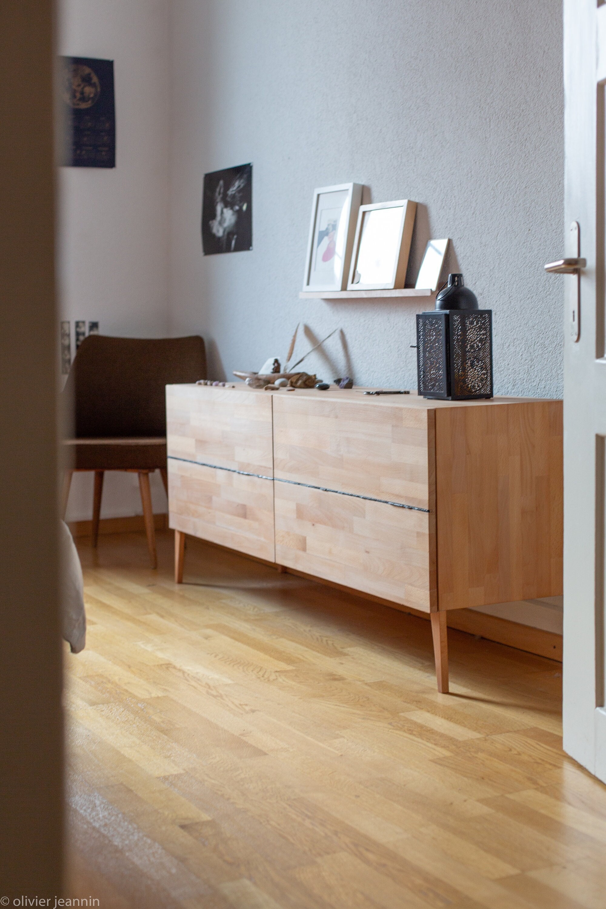 Scandinavian Design Inspired Sideboard - Recycled Beech Wood - Shugiban ...