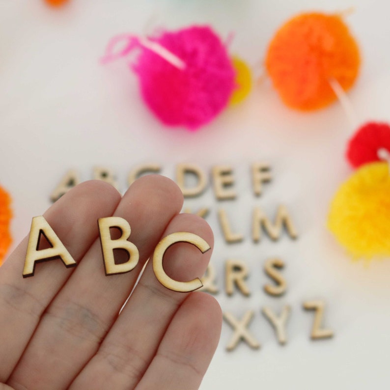 Laser Cut Wooden Alphabet Letter Shapes, Complete Tiny Alphabet Laser ...